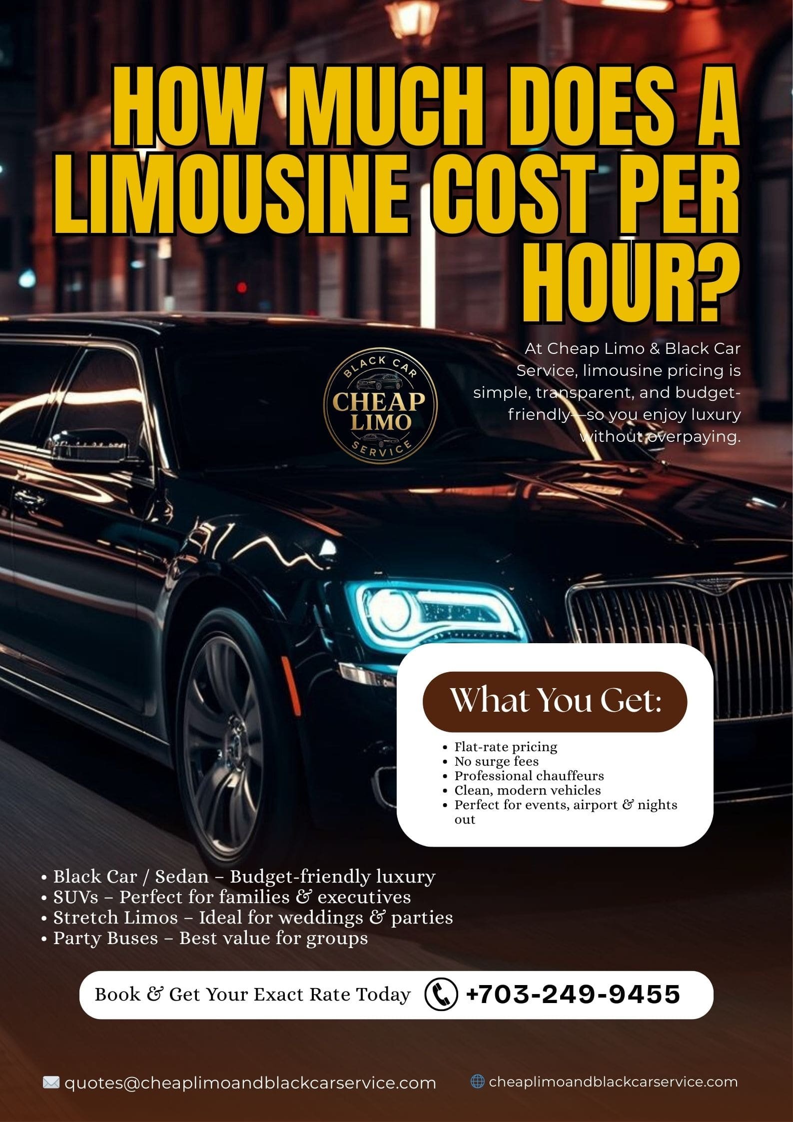 How Much Does a Limousine Cost Per Hour?